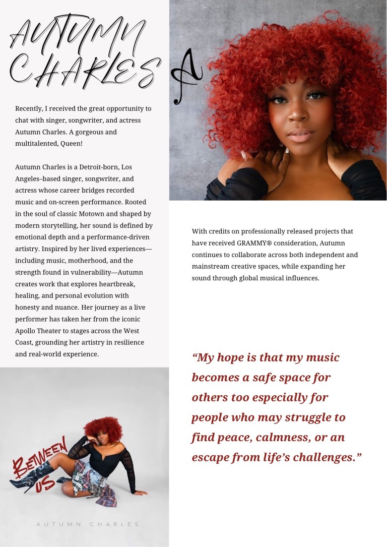𝑼𝑯𝑴 interview with singer/songwriter Autumn Charles! – A Women’s Magazine